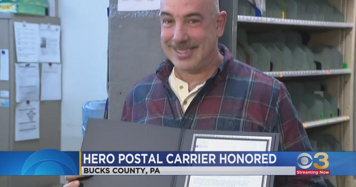 Buck County hero postal carrier honored - CBS Philadelphia