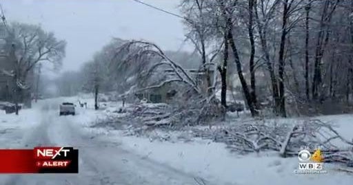 Heavy snow causes spinouts in Fitchburg area - CBS Boston