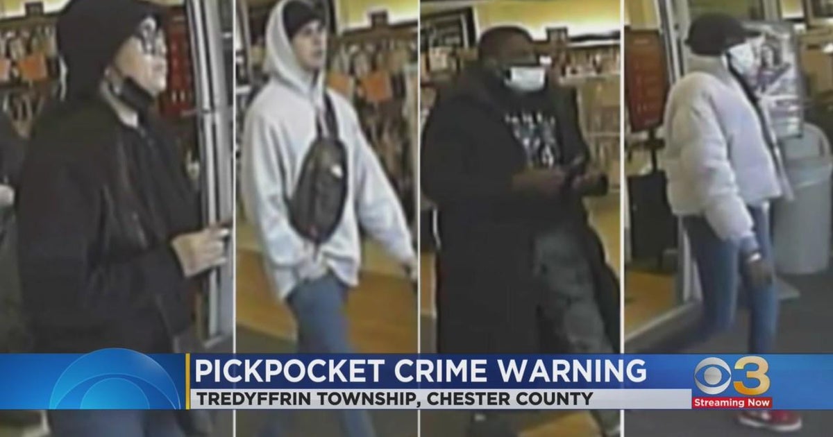 Tredyffrin Township police warn of rise in pickpocketing - CBS Philadelphia