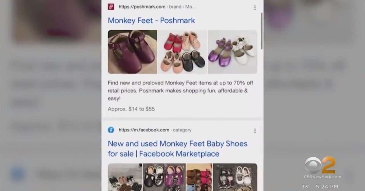 Hundreds complain about Monkey Feet online shoe store - CBS New York