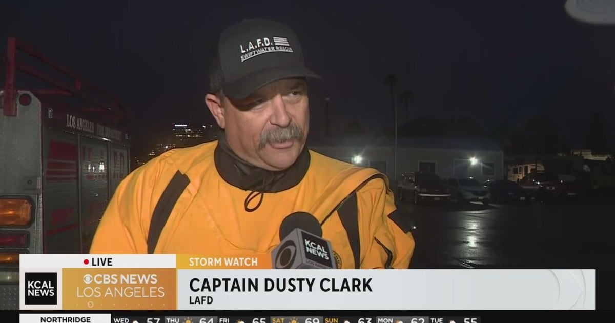 LAFD Swift Water Rescue warns public to avoid river, channels - CBS Los ...