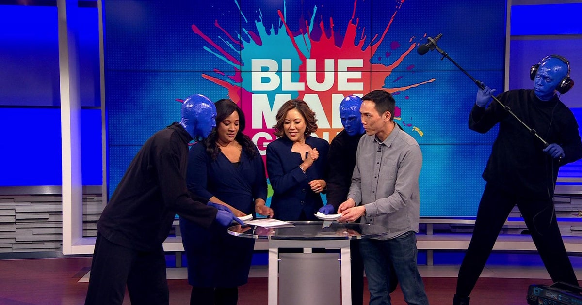 Blue Man Group joins CBS2 in studio to discuss off-Broadway show - CBS ...