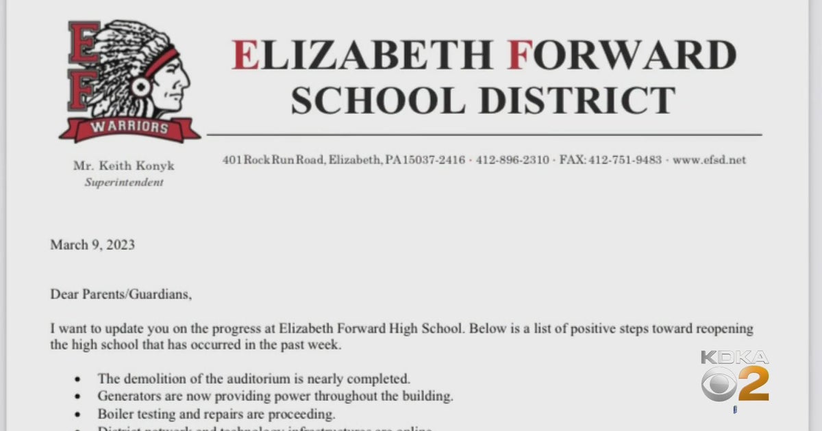 Elizabeth Forward superintendent says students could return in April ...
