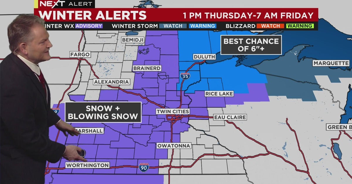 NEXT Weather: Thursday brings slushy snow, Friday turns it to ice - CBS ...