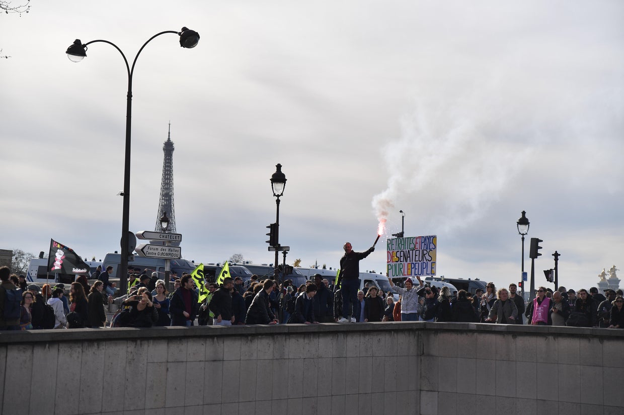 French government pushes through pension reform plan despite protests ...
