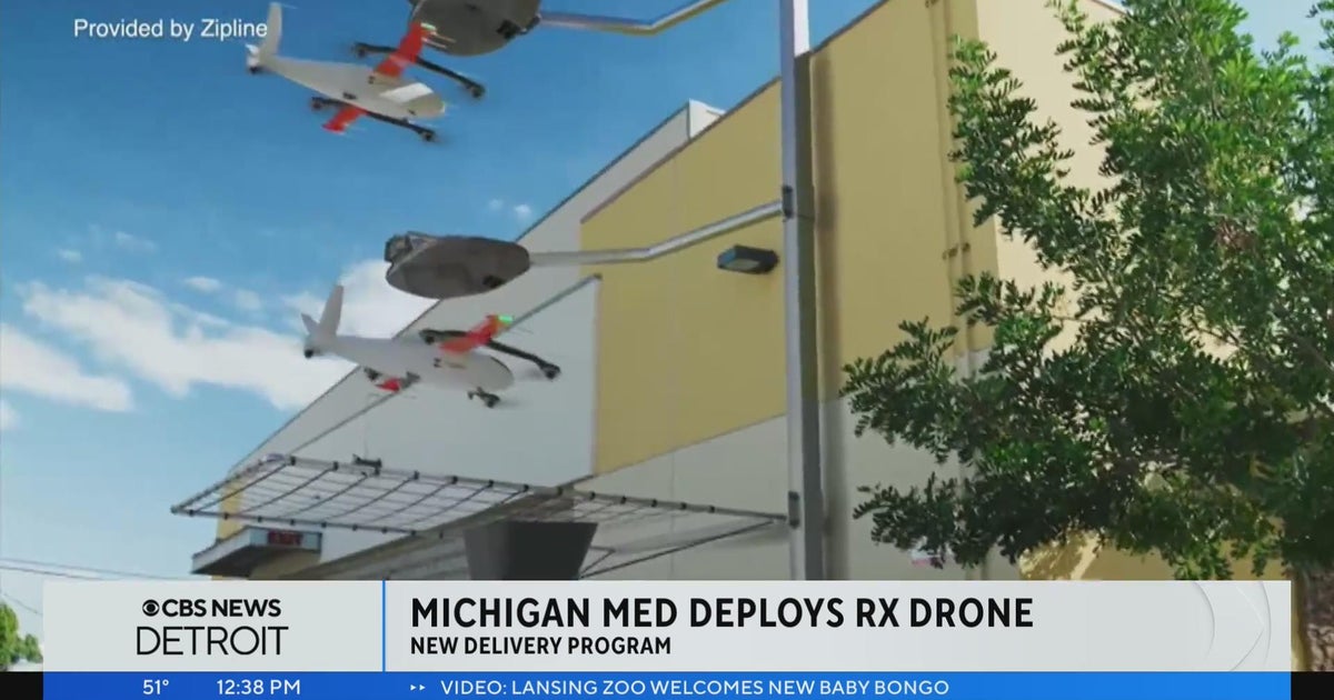 Michigan Med deploys RX drone - CBS Detroit