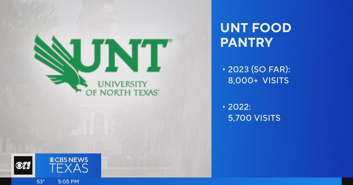 UNT food pantry sees surplus of students stocking up - CBS Texas