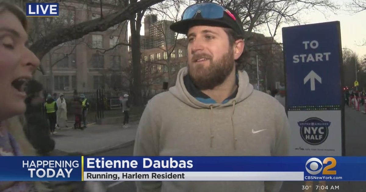 Catching up with a first-time half marathon runner - CBS New York