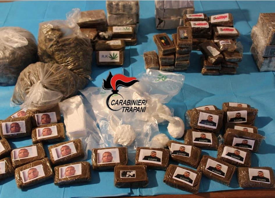 Police seize cache of drugs branded with photos of Mafia leaders ...