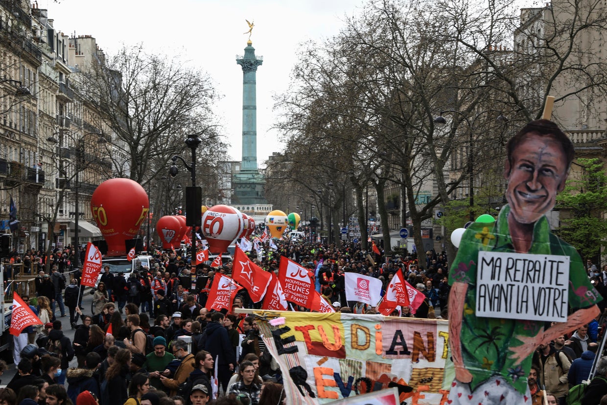 France strikes and protests over pension changes heat up as Macron ...