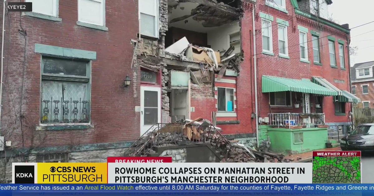Condemned building collapses in Manchester - CBS Pittsburgh