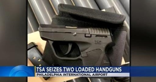 TSA seizes 2 loaded handguns at PHL - CBS Philadelphia