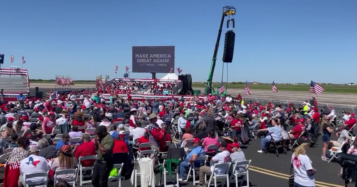 Trump supporters gather in Waco for rally - CBS Texas