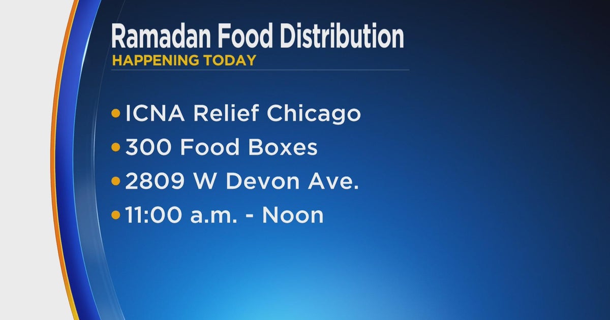 Islamic Circle of North America giving boxes of food to families - CBS ...