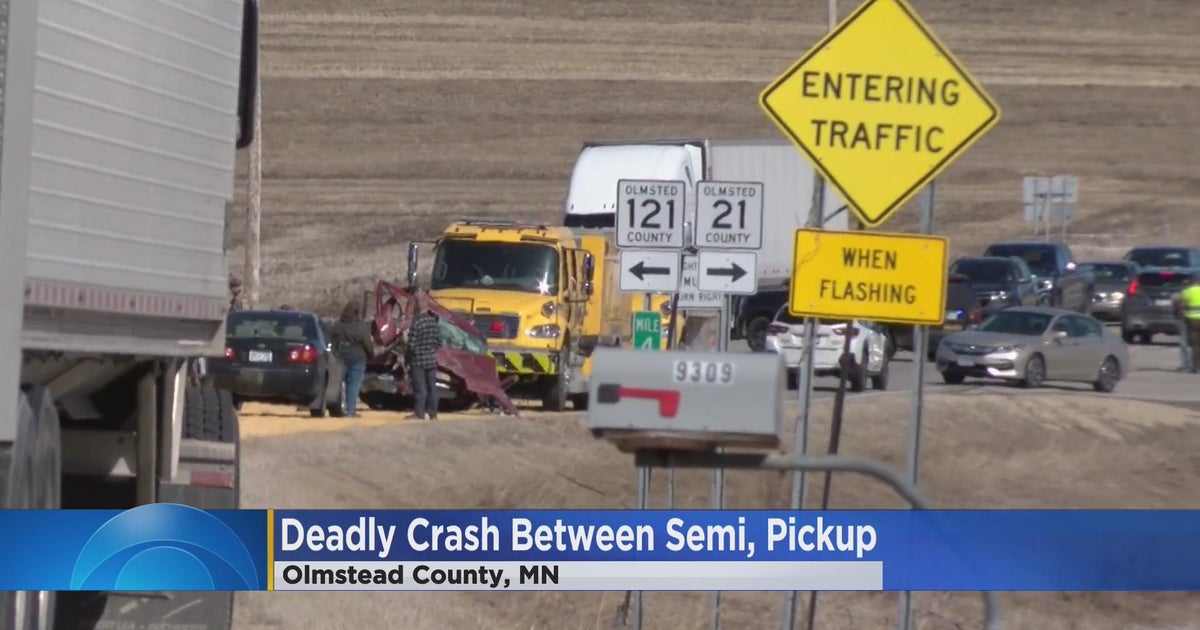 Fatal crash involving semi near Rochester - CBS Minnesota Fatal crash involving semi near Rochester - CBS Minnesota