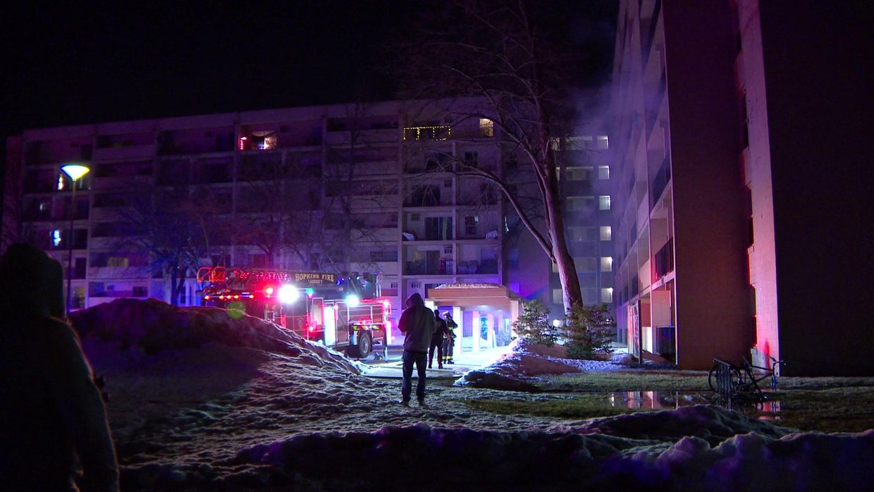 Overnight fire causes evacuation of Hopkins apartment building - CBS ...