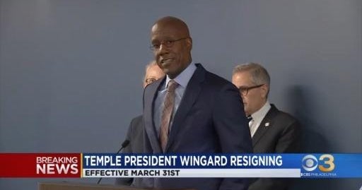 BREAKING: Jason Wingard resigns as Temple University's president - CBS ...