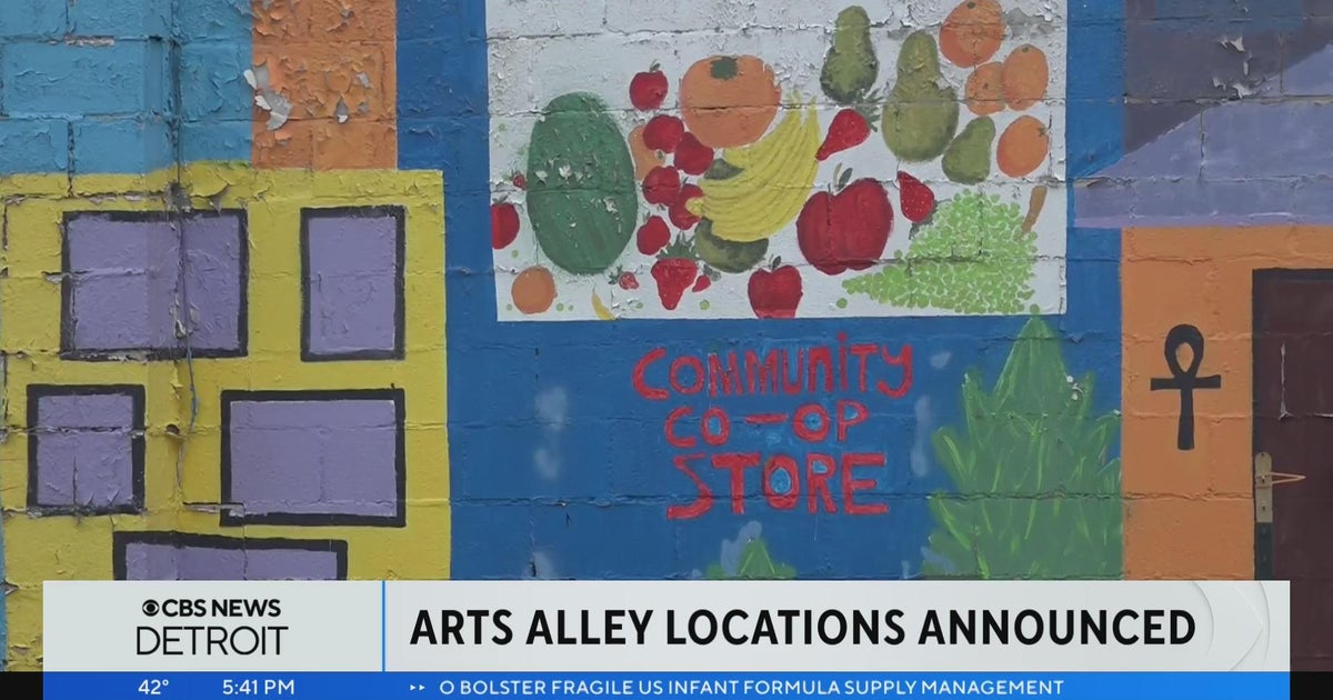 Detroit community leaders transforming alleys into art spaces - CBS Detroit