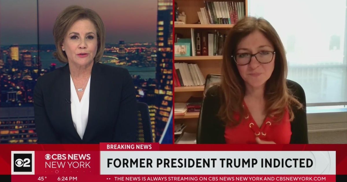Law professor Cheryl Bader discusses Trump indictment - CBS New York