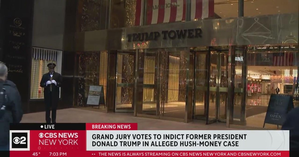 CBS2's Ali Bauman reports outside Trump Tower following indictment ...