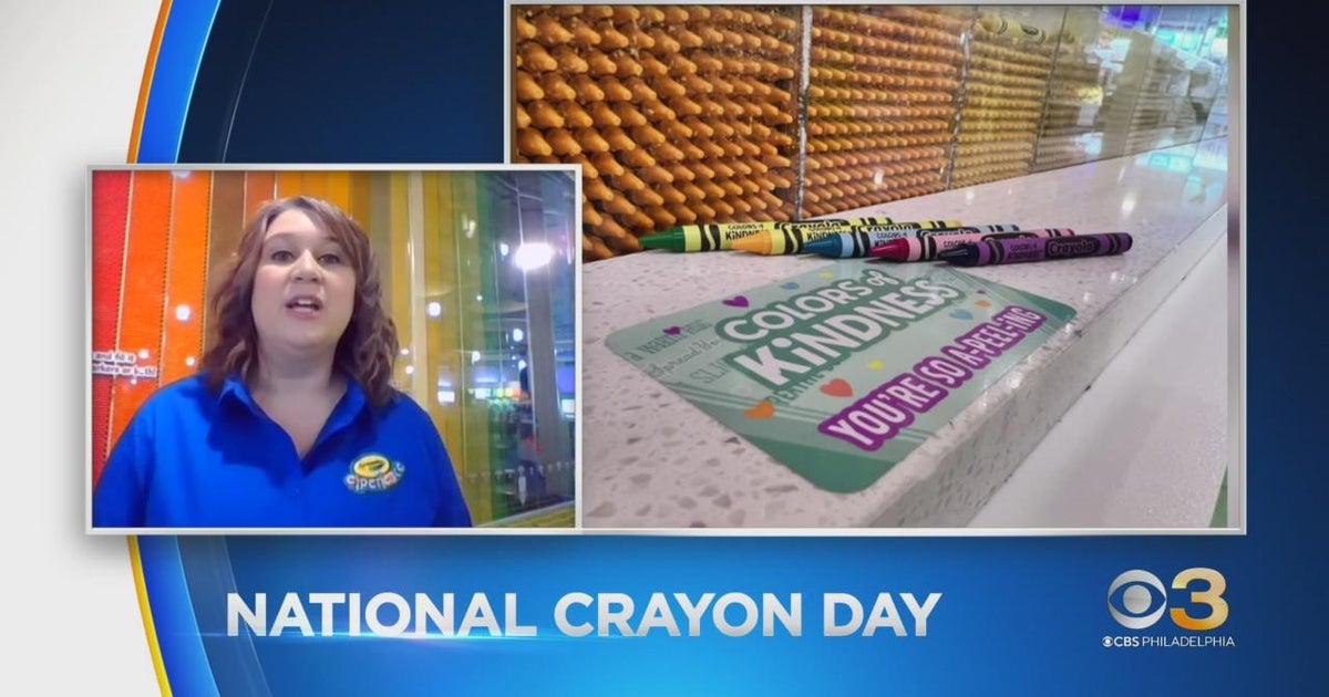 National Crayon Day: Crayola Experience kicks off Crayon giveaway - CBS ...