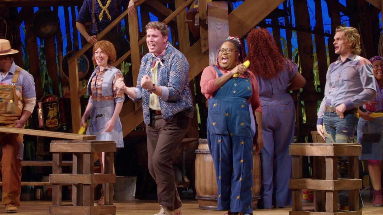 Country music and corn: Inside the new musical comedy "Shucked" - CBS News