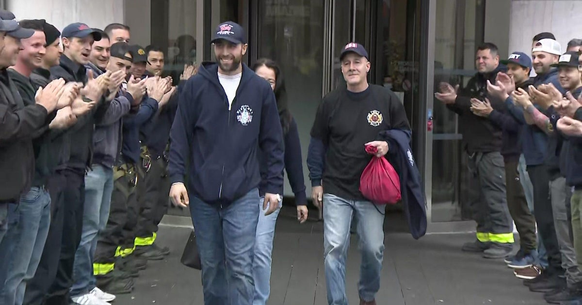Firefighter injured battling blaze in Queens returns home after over 3 ...