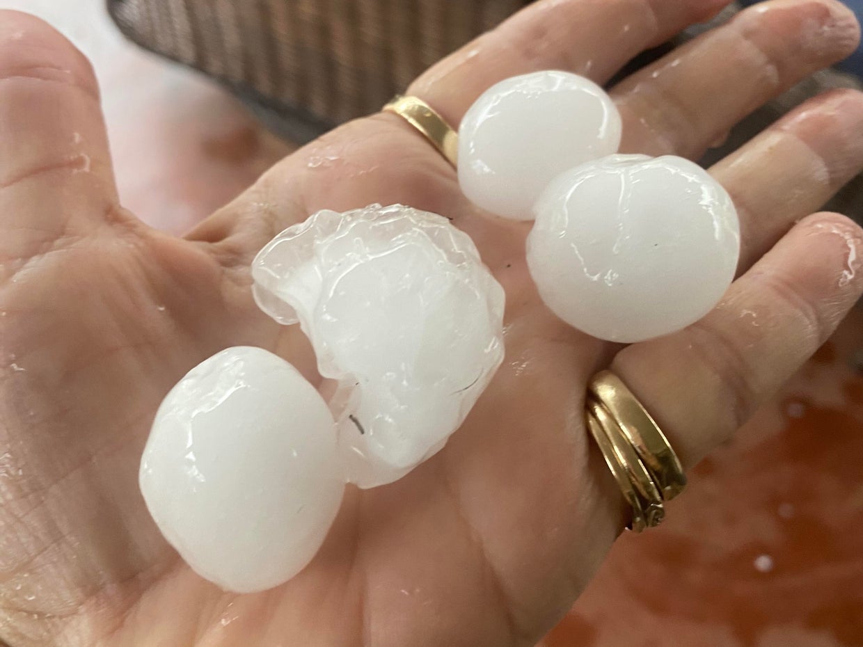 Hail and heavy rain batter parts of North Texas
