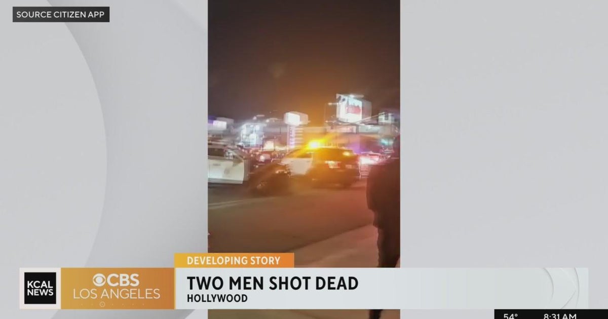 2 men fatally shot in Hollywood; suspects at large - CBS Los Angeles