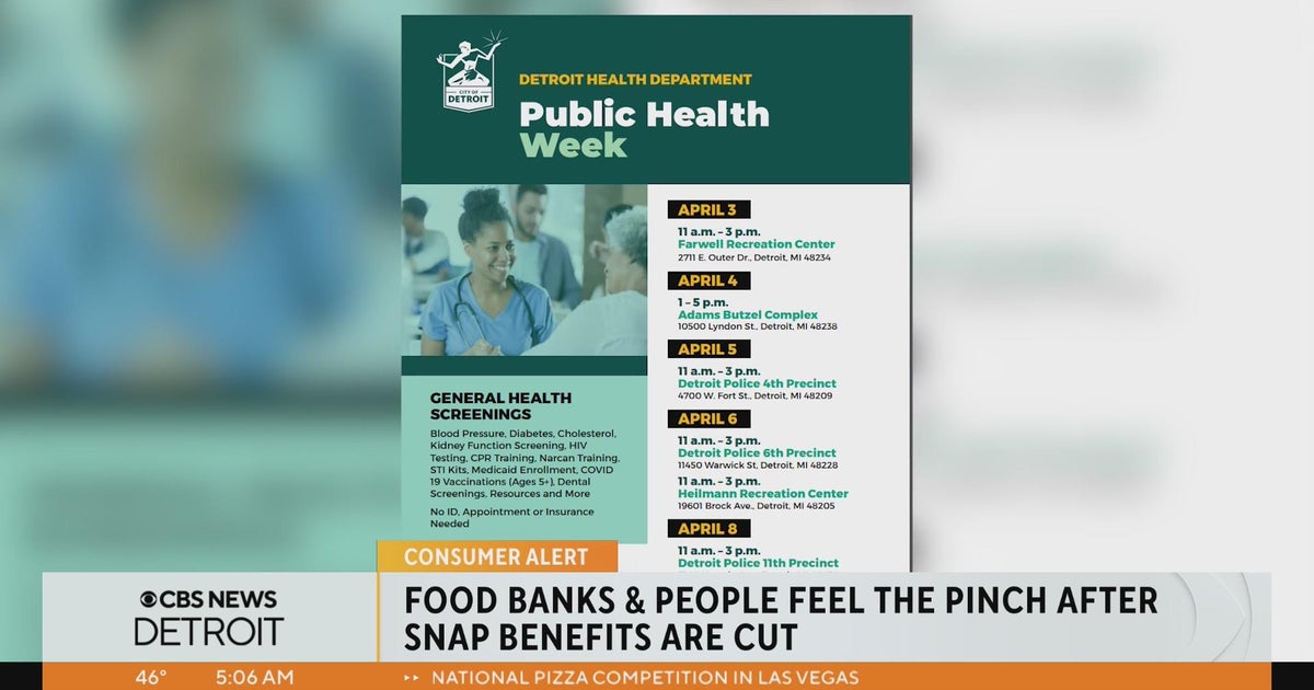 Detroit Health Department providing free screenings for Public Health ...
