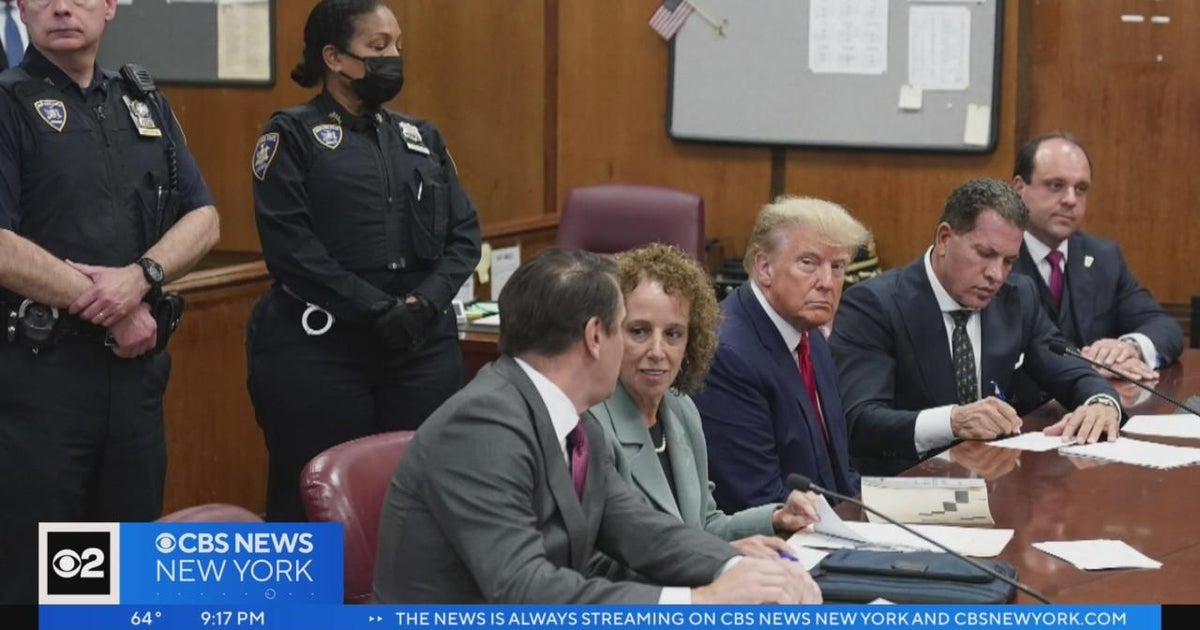 CBS2's Alice Gainer on Trump arraignment - CBS New York