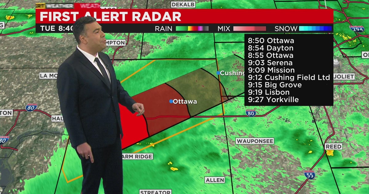 Chicago Weather Alert: Severe thunderstorm warning for LaSalle County - CBS Chicago