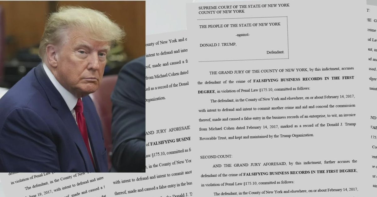 Former President Trump returns to Mar-a-Lago after pleading not guilty to 34 felony counts - CBS ...