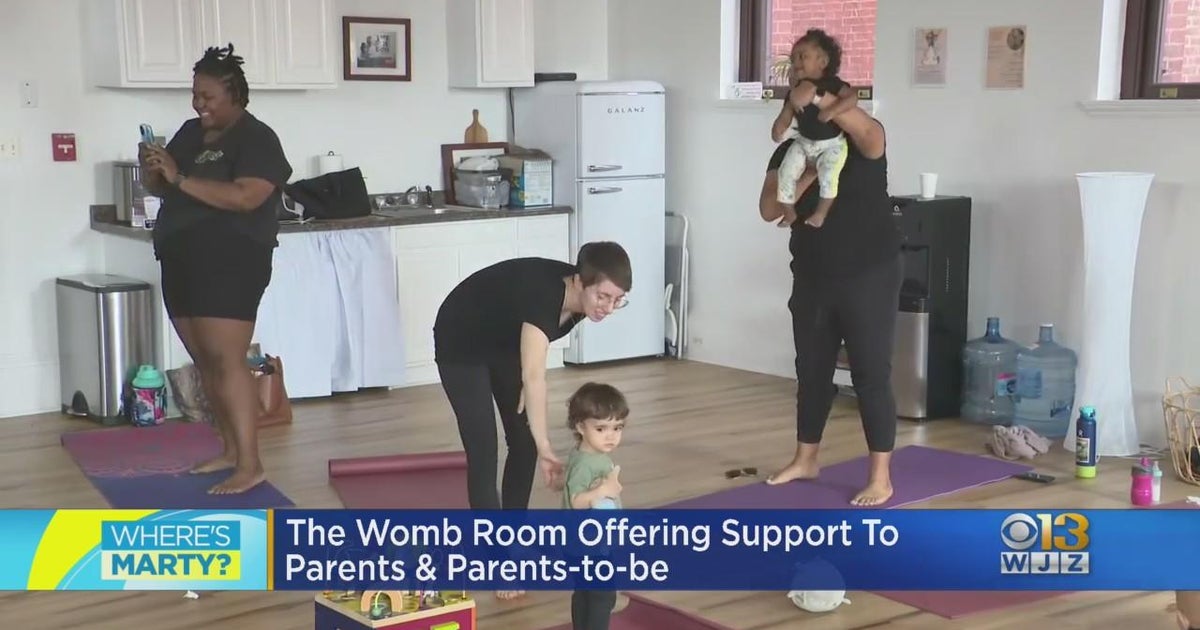 Where's Amy? Getting on the mat with all ages at the Womb Room - CBS ...