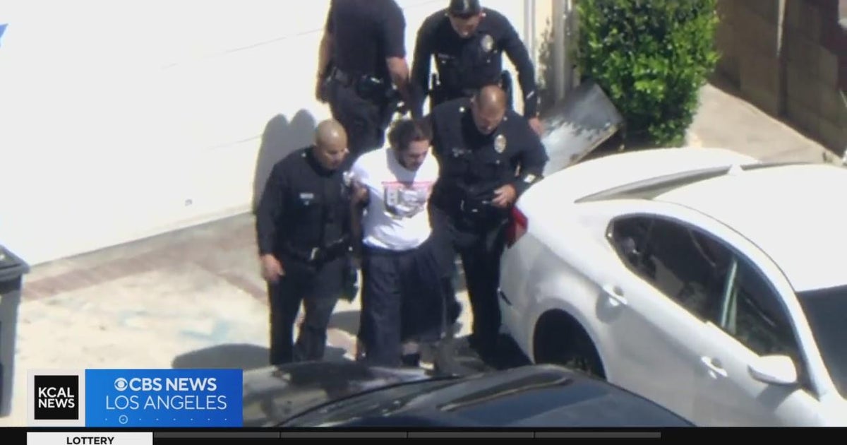 LAPD pursuit suspect apprehended after an approximately 2 hour chase - CBS Los Angeles