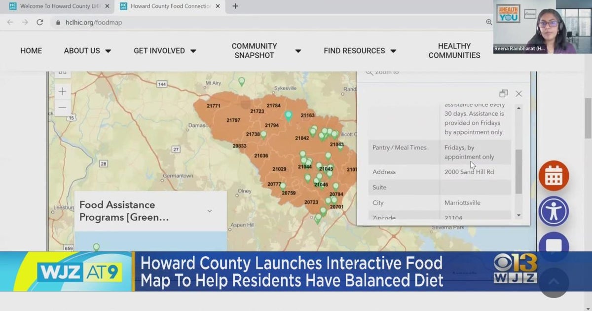 Howard County launches interactive food map to help residence have ...