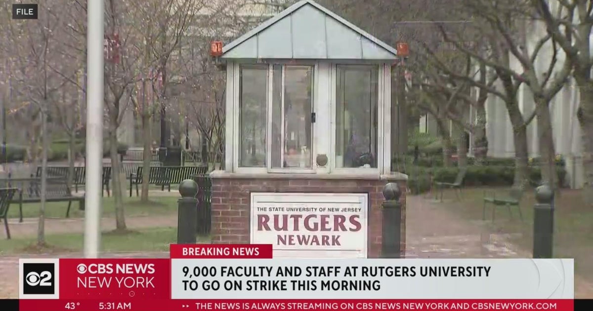 Rutgers educators set to strike today - CBS New York