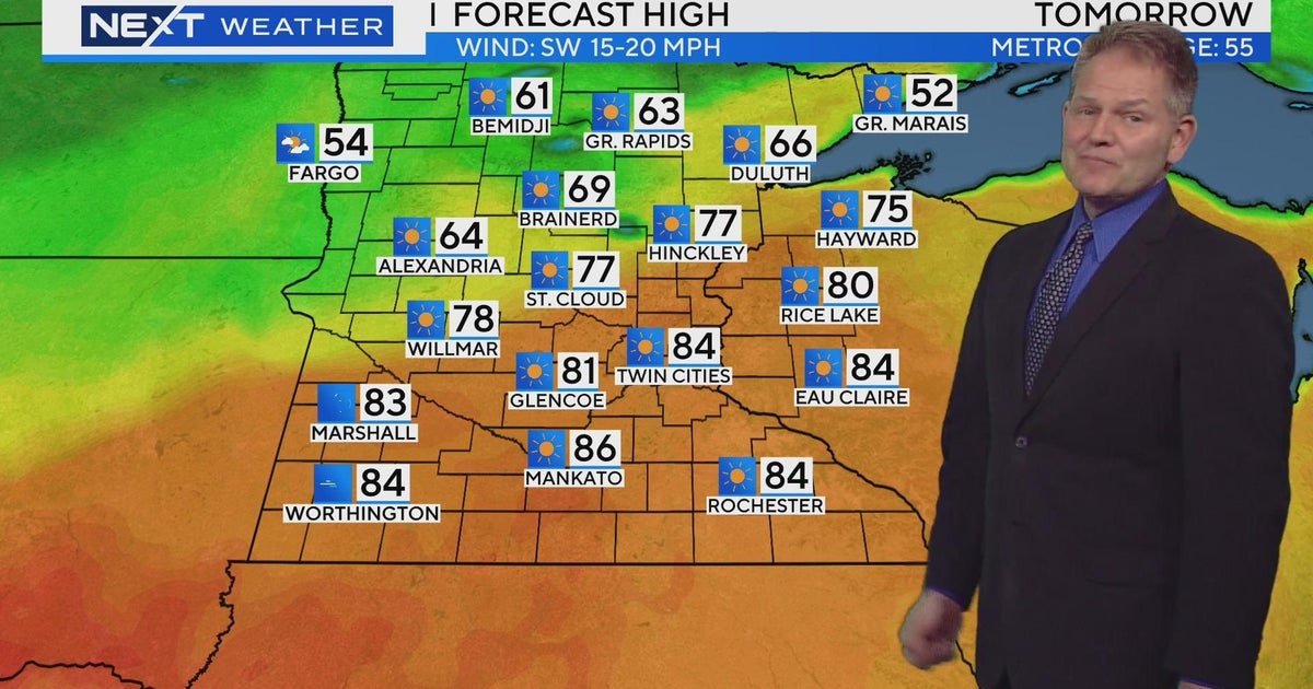 NEXT Weather: Wednesday's high may set daily heat record - CBS Minnesota