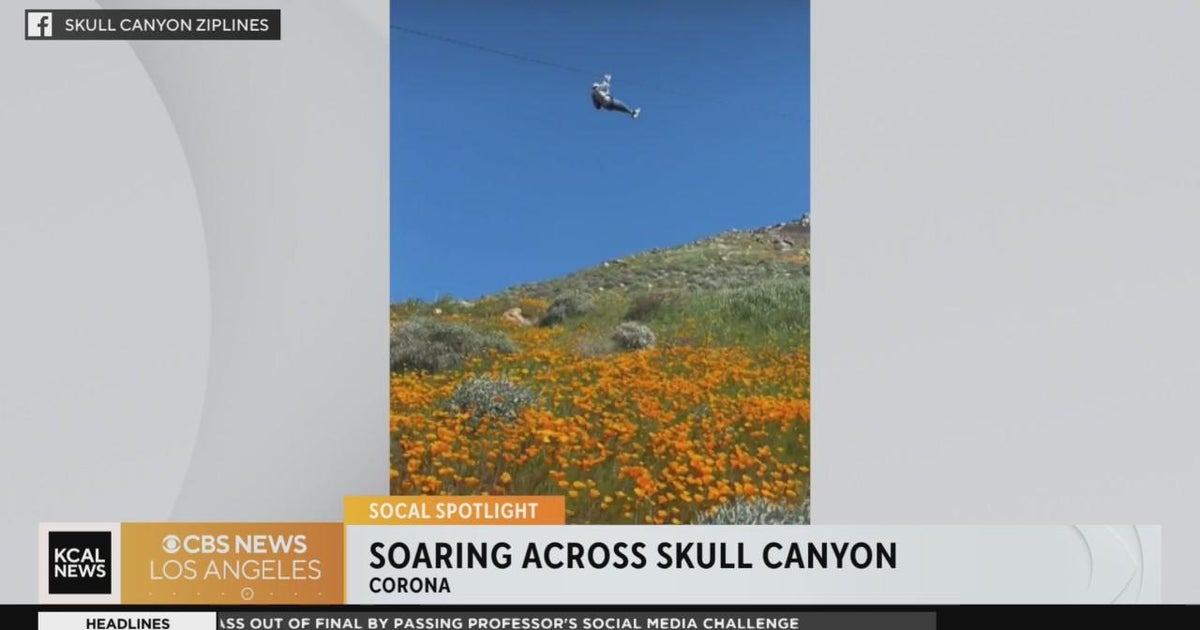 Soaring across Corona's Skull Canyon | SoCal Spotlight - CBS Los Angeles