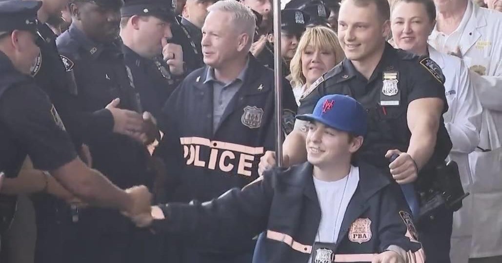 NYPD Officer Brett Boller leaves hospital after getting shot in hip ...