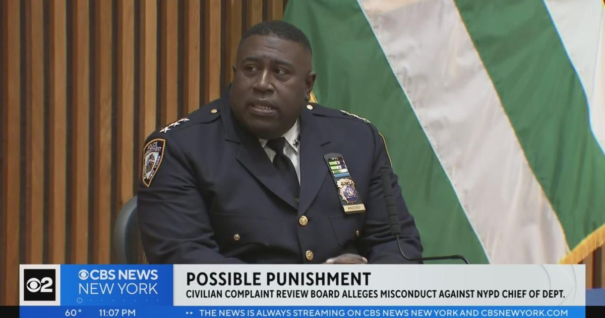 CCRB alleges misconduct against NYPD chief of department - CBS New York