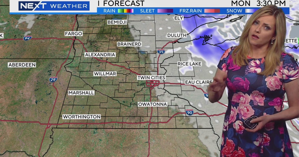 NEXT Weather: Monday's milder temps to melt Sunday's snowfall - CBS ...