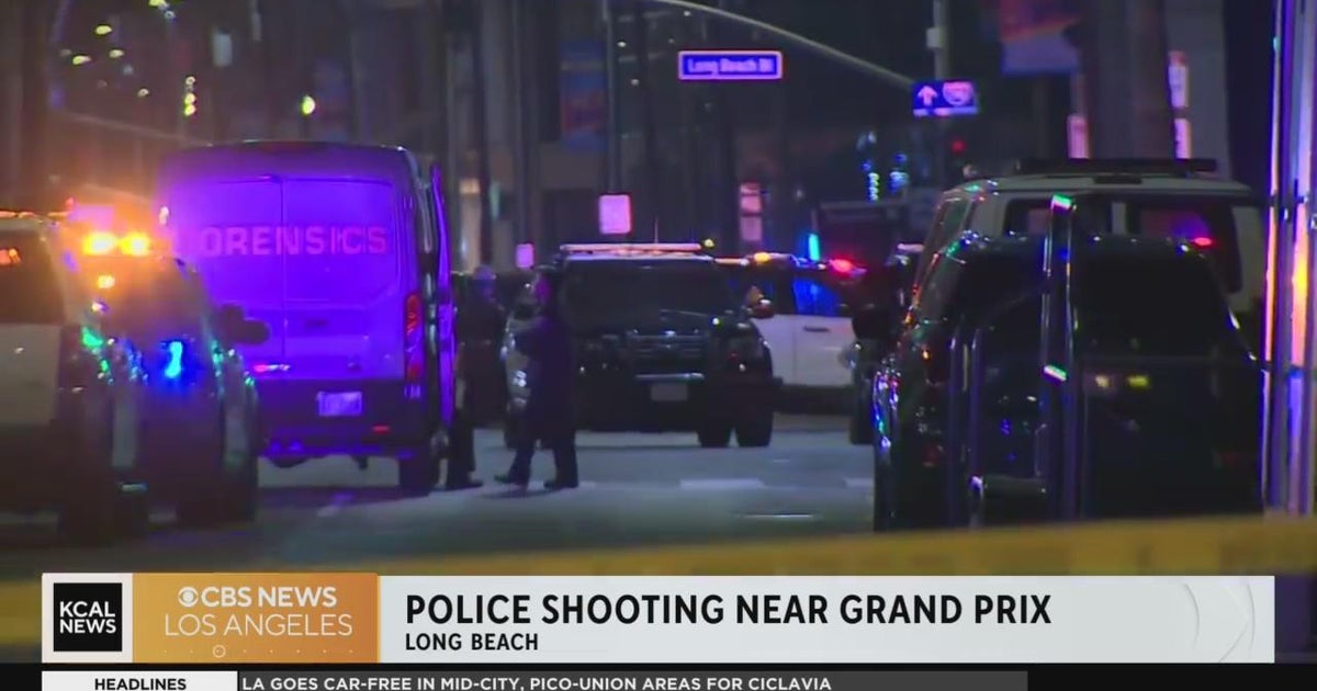 Long Beach shooting suspect shot by police near Grand Prix - CBS Los ...
