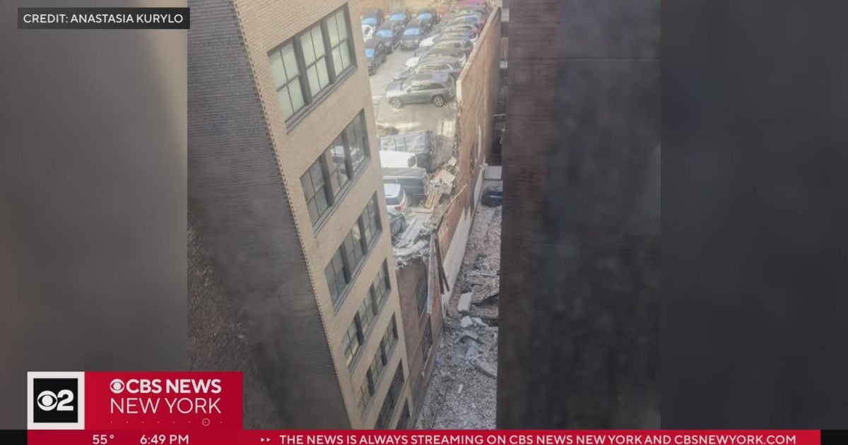 DOB: Collapsed NYC parking garage had 4 open violations - CBS New York