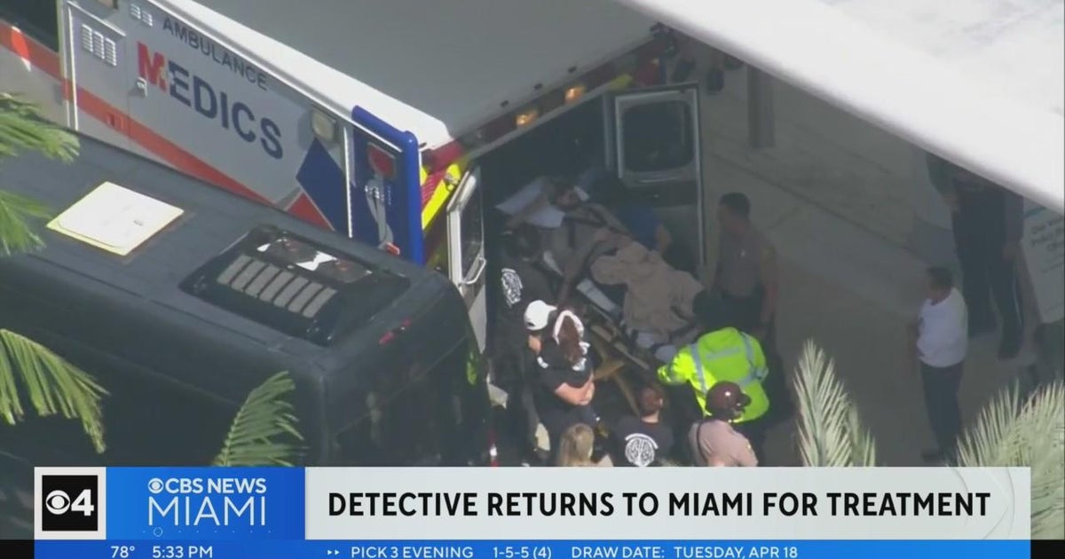 Detective returns to Miami for treatment - CBS Miami