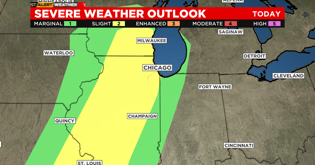 Threat of severe storms increase through afternoon - CBS Chicago