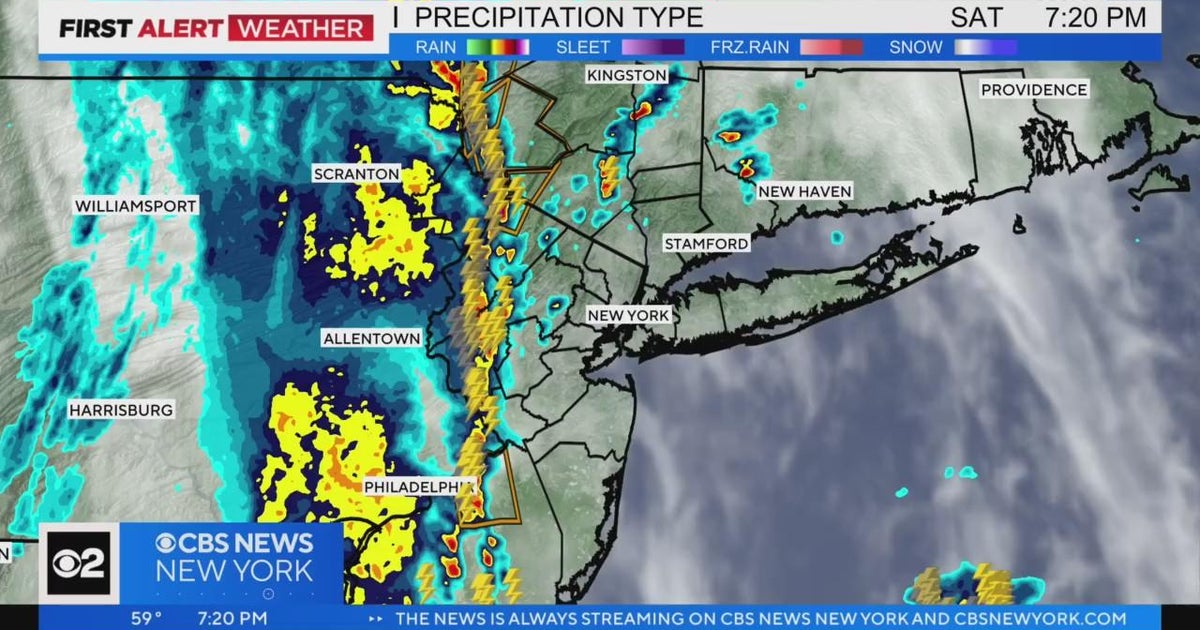 Yellow Alert in effect as severe weather moves through region - CBS New ...
