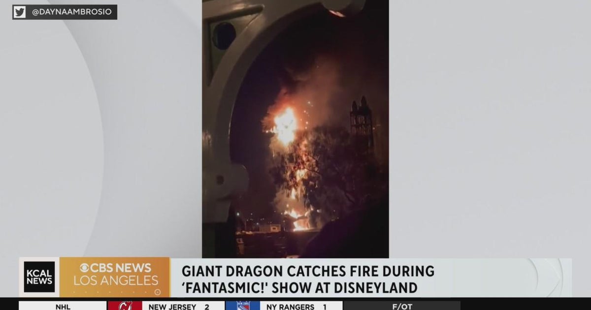 45-foot-tall animatronic dragon catches fire during Disneyland's ...