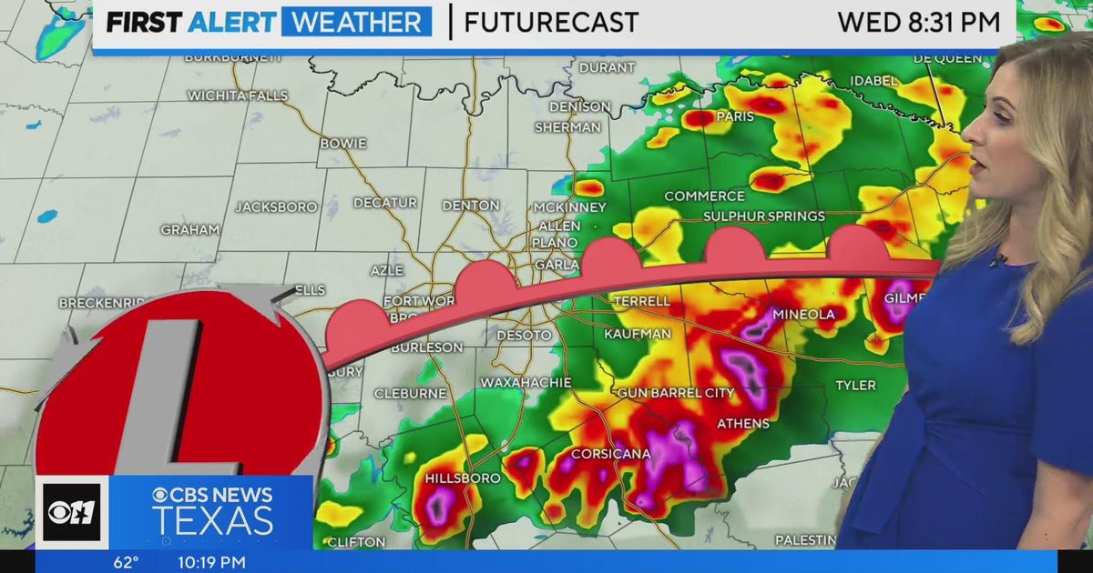Severe weather could return on Tuesday and Wednesday - CBS Texas