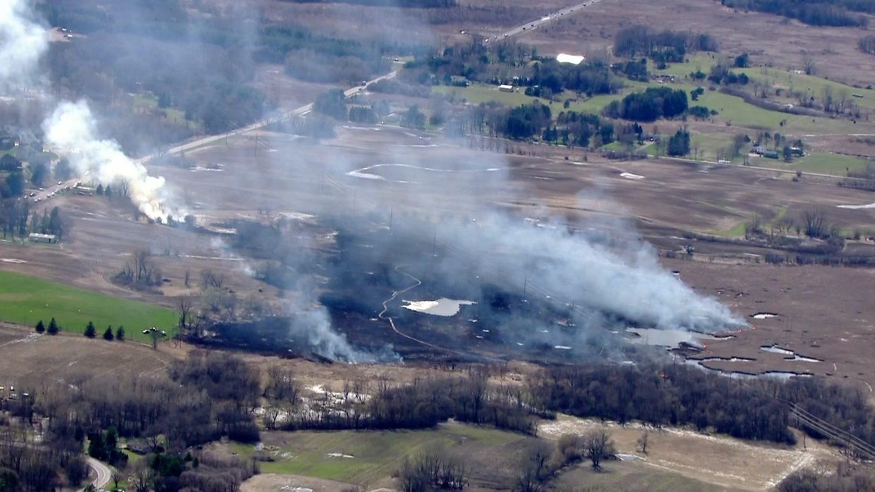 Fire crews save homes from Lino Lakes brush fire: "We're very lucky ...